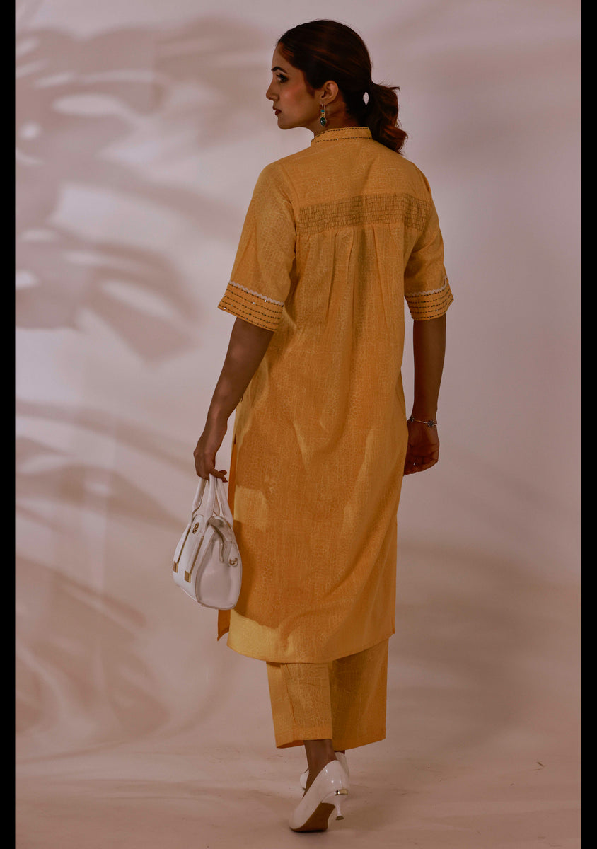 Spice Orange Handcrafted Co-Ord set (set of 2) – Maitri Jaipur